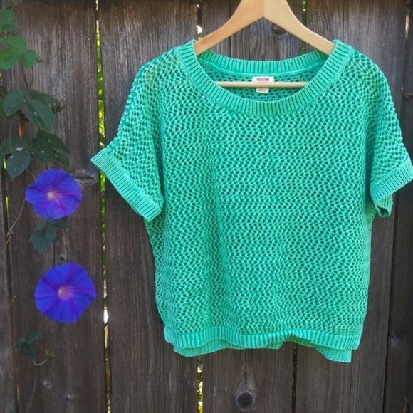 Vintage | Tops | Free Vintage 9s Green Mesh Net Crop Top | Poshmark